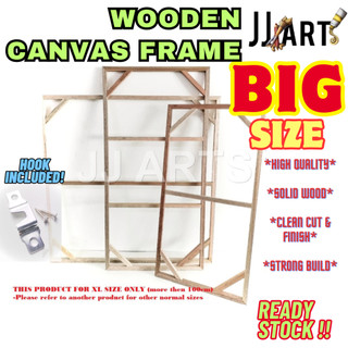 (BIG Size) Wooden Frame / Canvas Frame - Solid Wood - XL Size - DIY ...