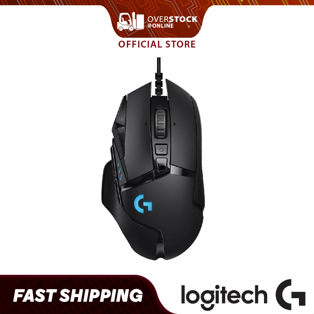 LOGITECH G502 HERO Wired Gaming Mouse with HERO 25K, Adjustable Weight ...