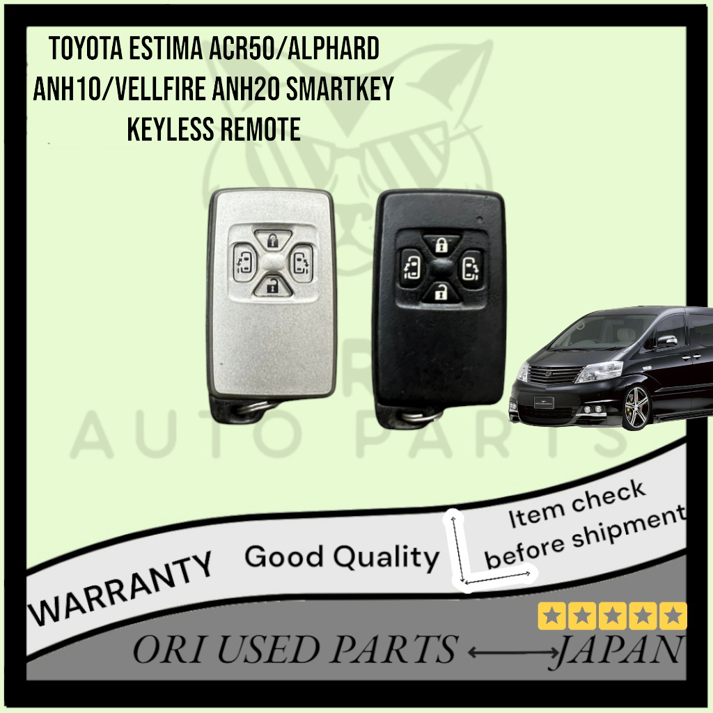 TOYOTA ESTIMA ACR50/ALPHARD ANH10/VELLFIRE ANH20 SMARTKEY KEYLESS ...