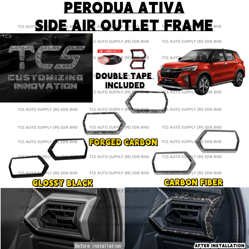 TCS PERODUA ATIVA CAR AIR OUTLET FRAME COVER GARNISH ACCESSORIES ...