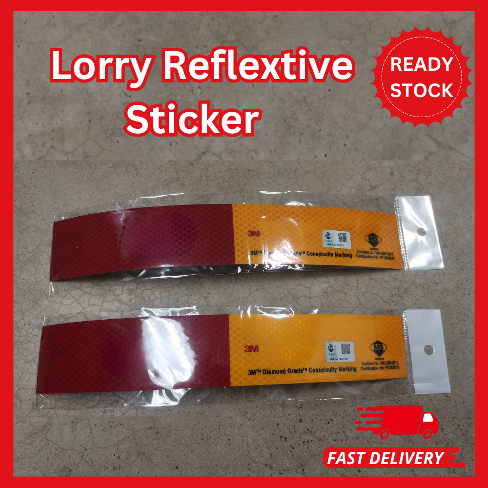 [NEW] 3M SIRIM Side Marking (RED/YELLOW) 3M CONSPICUITY MARKING Lorry ...