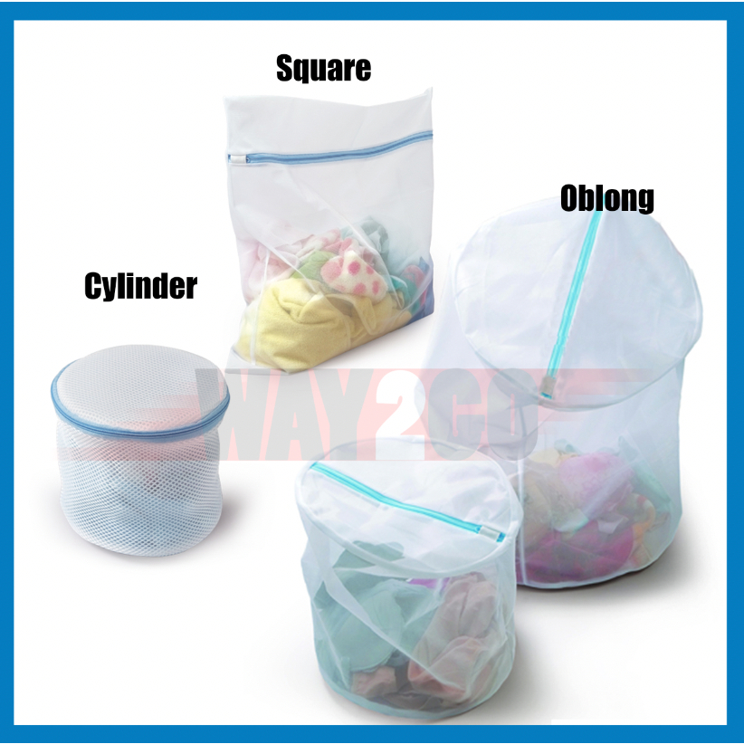 Oblong Laundry Washing Net (Large: 55 (L) x 40 (D) + Medium: 32 (L) x ...