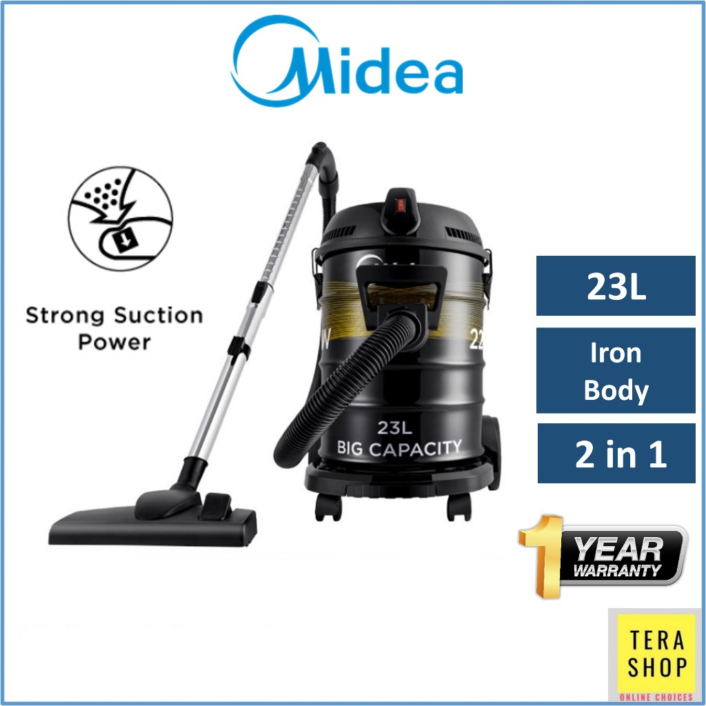 Midea MVC-D23 Dry Tank Vacuum Cleaner 2 In 1 Blow & Vacuum | Shopee ...