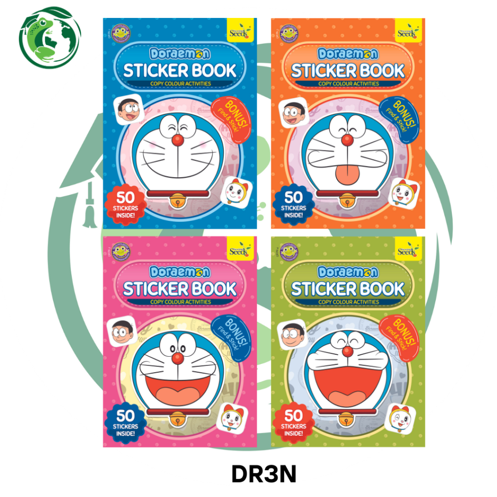 TOAD BOOK : DOREMON STICKER BOOK COPY COLOUR AKTIVI (DR3N) | Shopee ...