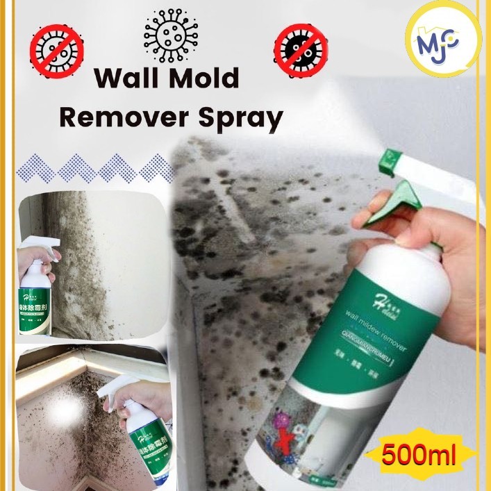 500ML Wall Mold Mildew Remover Spray Spot Cleaner Anti-Mold Removal Cleaner Mold Pembersih Kulat ...