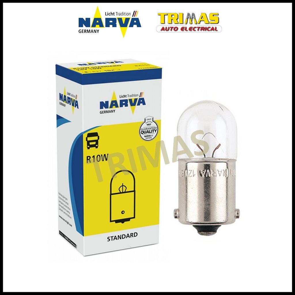 17326 Original Narva 24V 10W R10W BA15S Premium Incandescent Globes ...