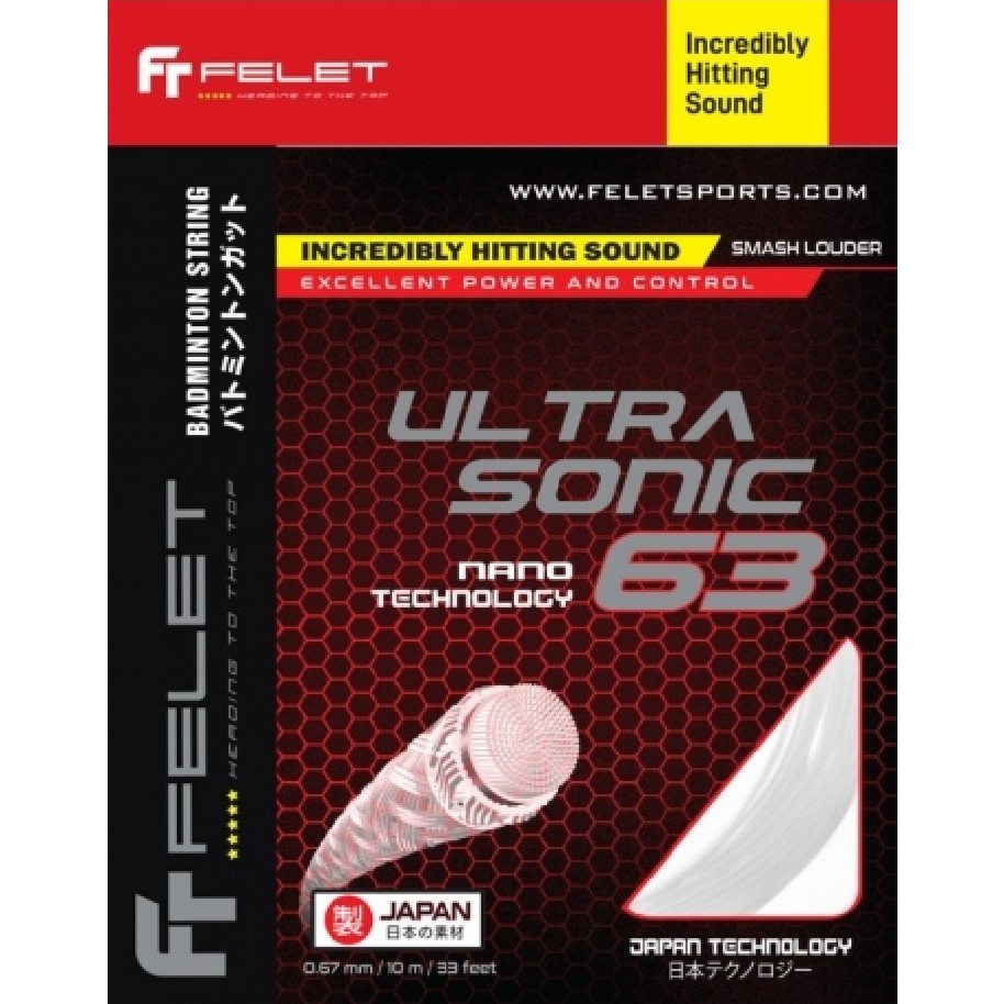 TALI BADMINTON FELET ULTRA SONIC 63 NANO TECHNOLOGY BADMINTON STRING ...