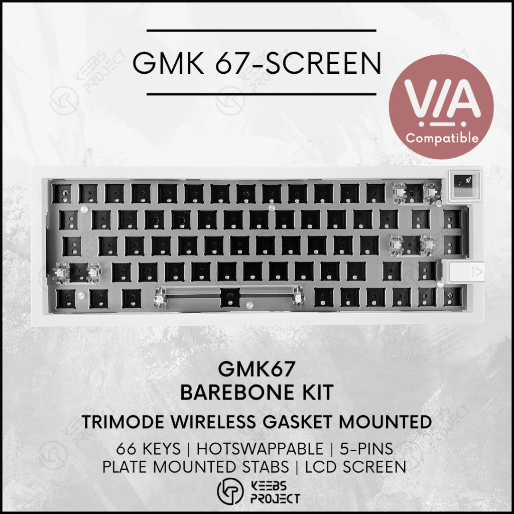 [Ready Stock] GMK67 Wireless Trimode Gasket Mounted Mechanical Keyboard ...