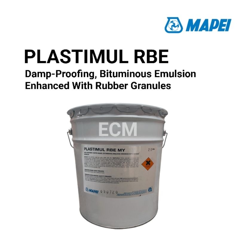 [RUBBER BITUMEN] MAPEI PLASTIMUL RBE MY (20L) ONE-COMPONENT, DAMP ...