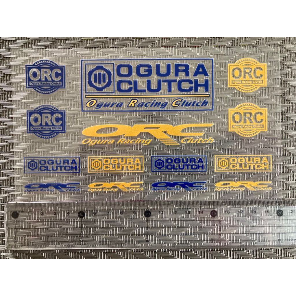 ORC OGURA RACING CLUTCH STICKER SET | Shopee Malaysia