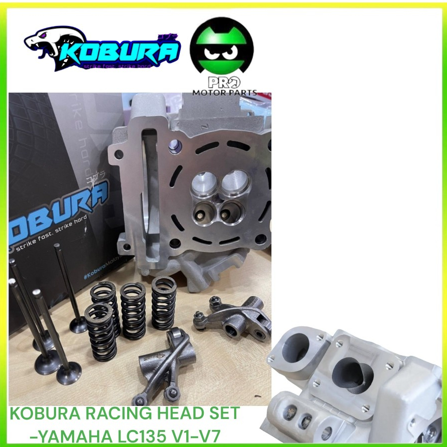 KOBURA LC135 V1-V7 4S 5S RACING CYLINDER HEAD SET 19/22 20/23 22/25 23/26 24/27 25/28 LC4S LC5S ...