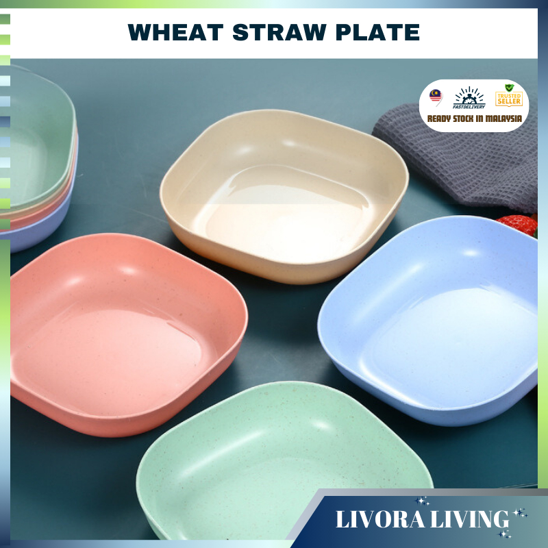 Biodegradable Wheat Straw Plate Eco-Friendly Pinggan Jerami Gandum ...