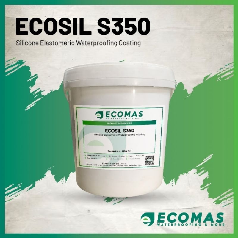 ECOSIL S350 (20KG) SILICONE-BASED ELASTOMERIC WATERPROOFING COATING FOR ...