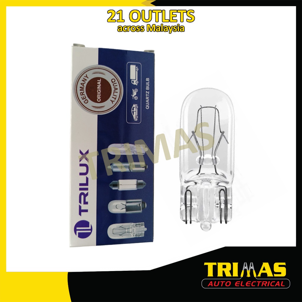 Trilux T10 Auto Wedge Base Dashboard Halogen 4090 Meter Bulb (1PC ...