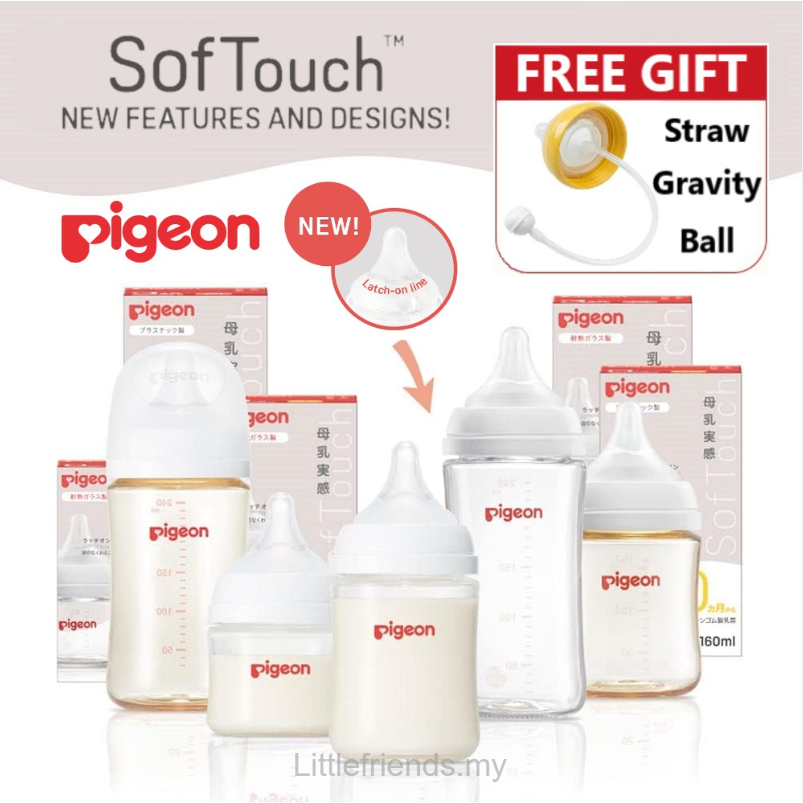 Original Pigeon PPSU Wide Neck Bottle SofTouch Nursing Bottle 3.0 Generation New Botol Susu ...