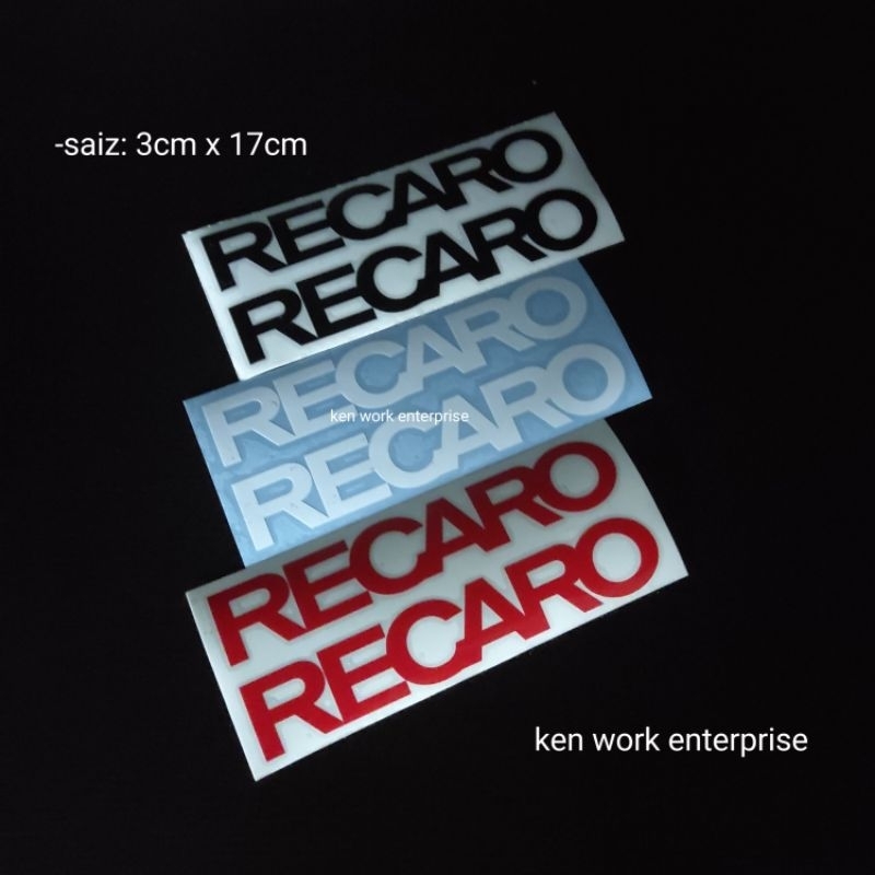 sticker recaro side mirror car sticker #0108 accessories | Shopee Malaysia