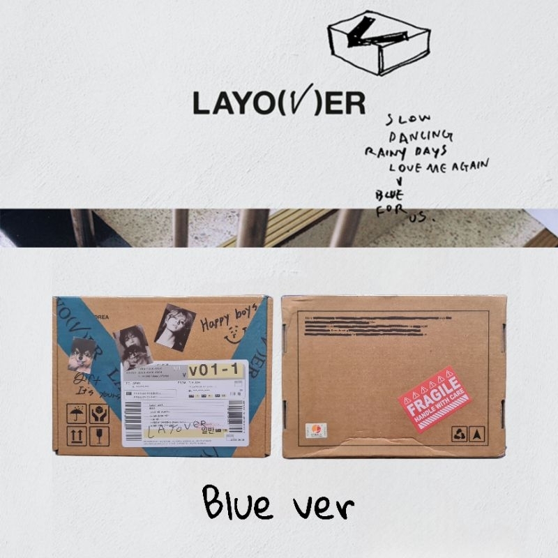 BTS V LAYOVER ALBUM BLUE VER SEALED | Shopee Malaysia