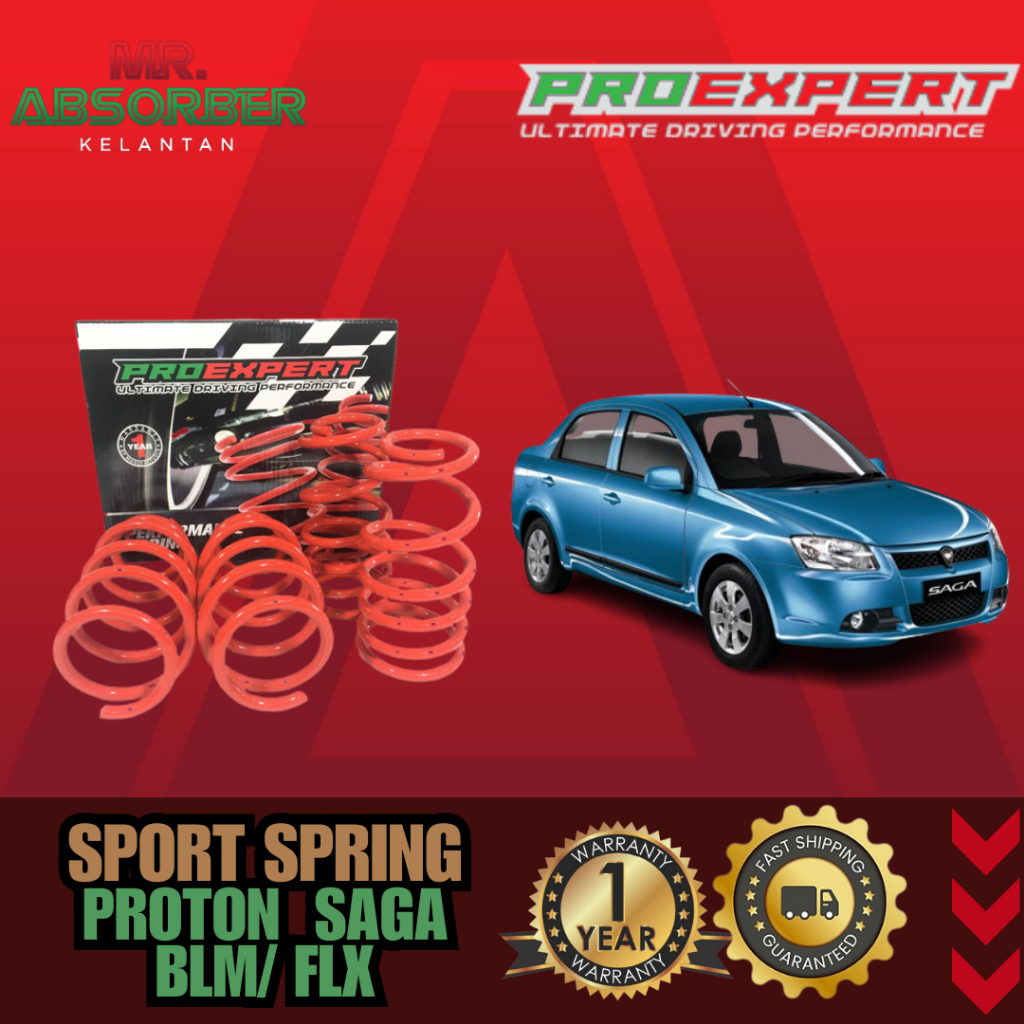 Absorber heavy duty/ sport spring proexpert proton saga flx saga vvt savvy blm fl | Shopee Malaysia