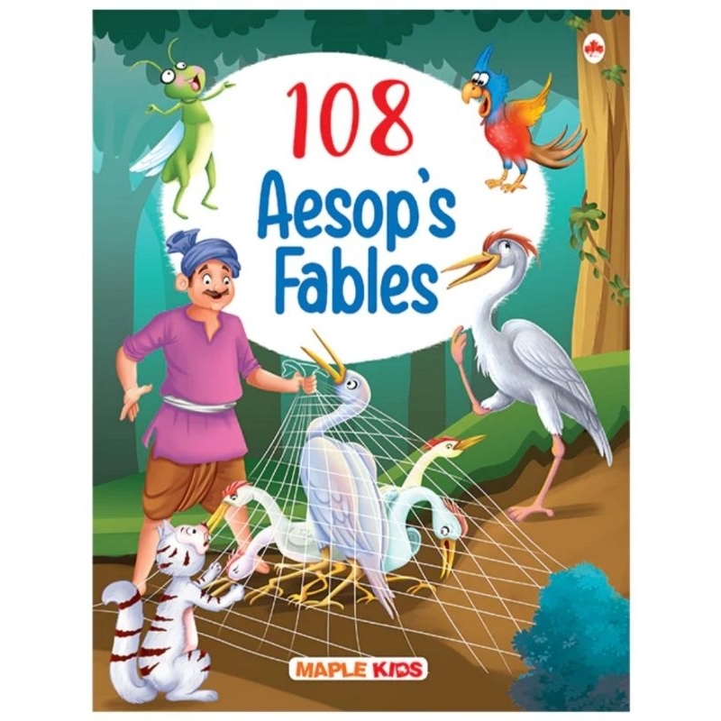 108 Aesops Fables Story Book for Kids & Children Age 5 to 12 / Buku ...