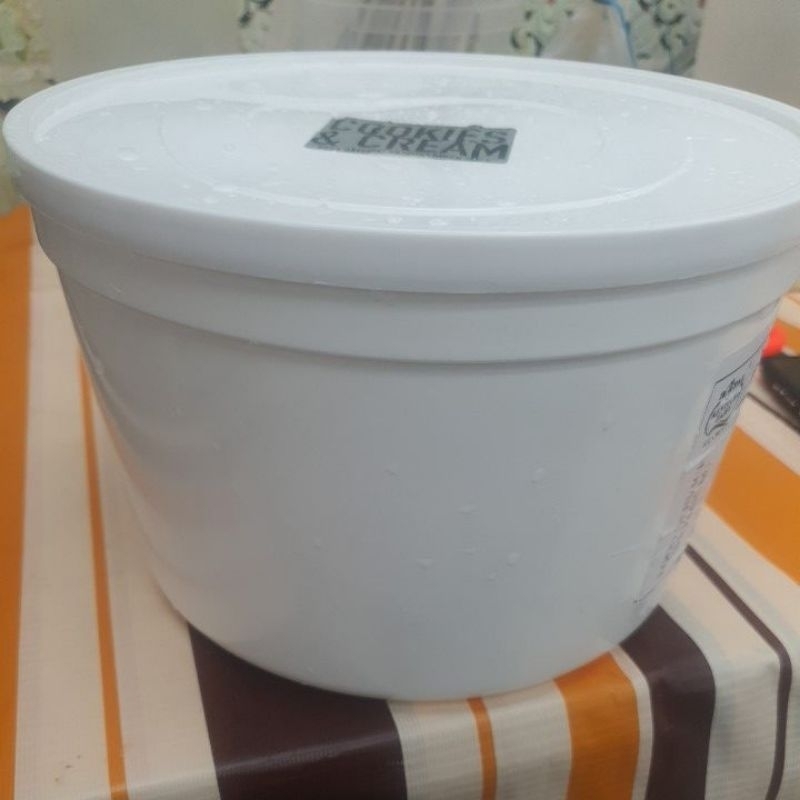 Bekas putih terpakai / tong aiskrim 6litre kosong | Shopee Malaysia