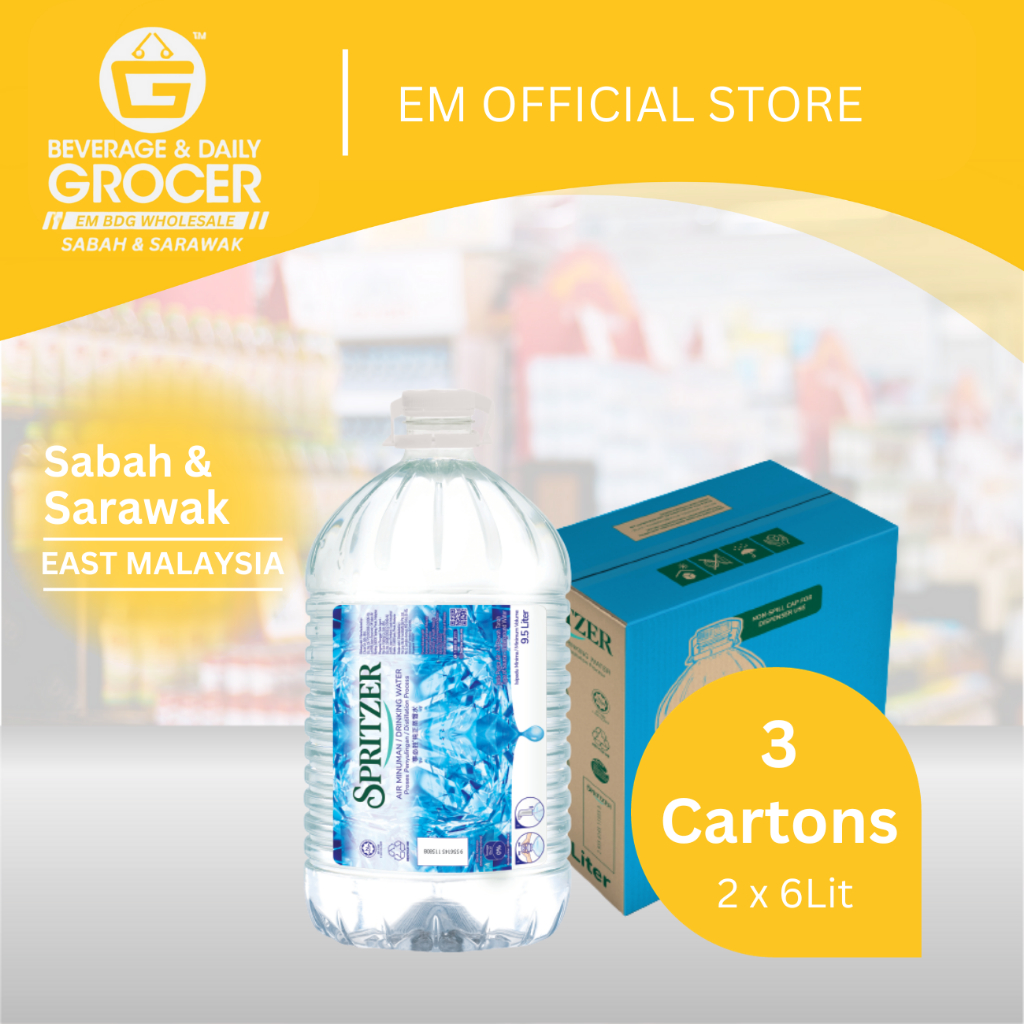 Spritzer Distilled Water 2 x 6L | Shopee Malaysia