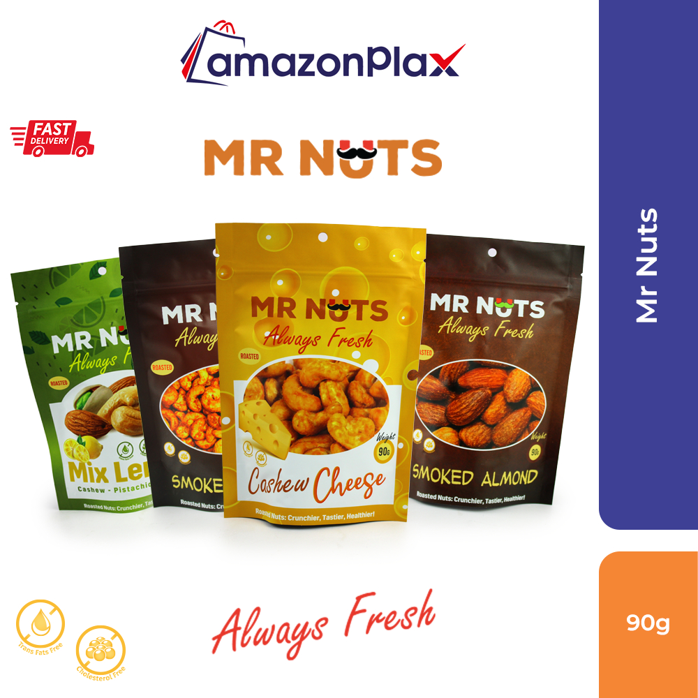 Mr Nuts Healthy Roasted Nuts with flavor ( Cashew Cheese - Smoked ...