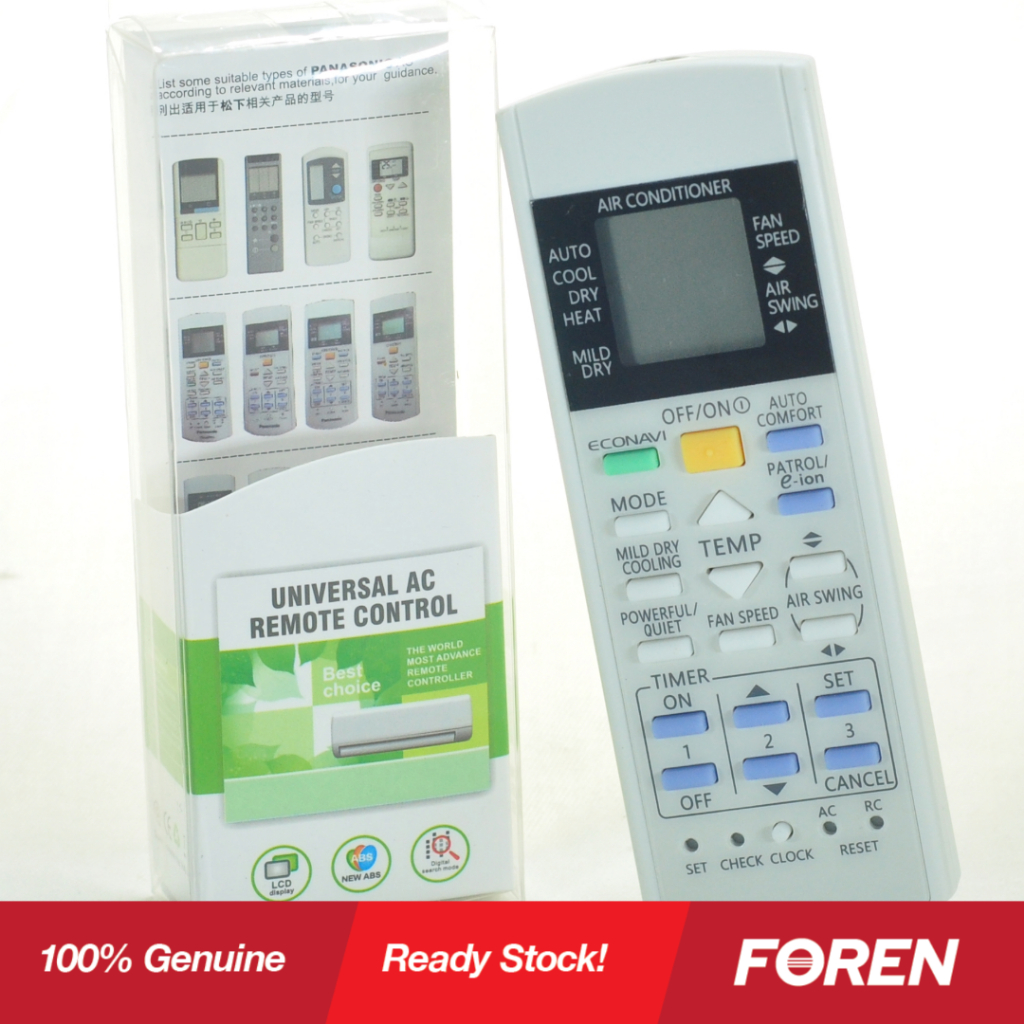 PANASONIC UNIVERSAL A/C REMOTE CONTROL | Shopee Malaysia