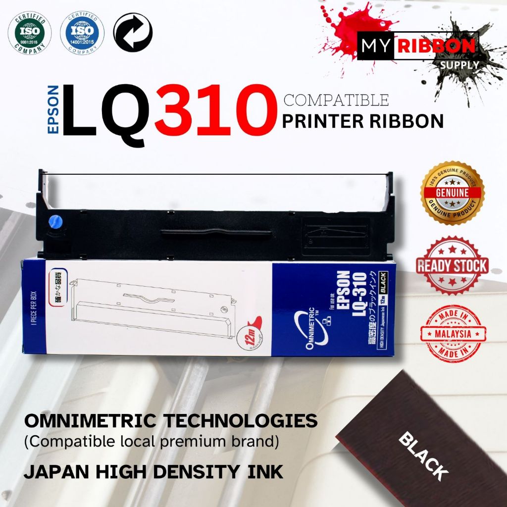 COMPATIBLE EPSON LQ-310 PRINTER RIBBON (BLACK) REBEN PENCETAK EPSON LQ ...