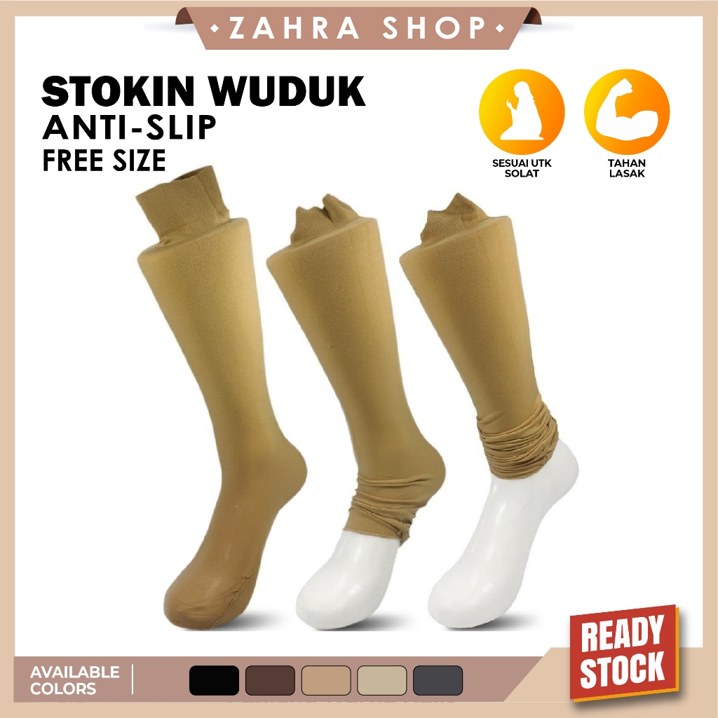 Stokin Stoking Muslimah Mesra Wudhu Tawaf Umrah Wuduk Solat Aurat ...