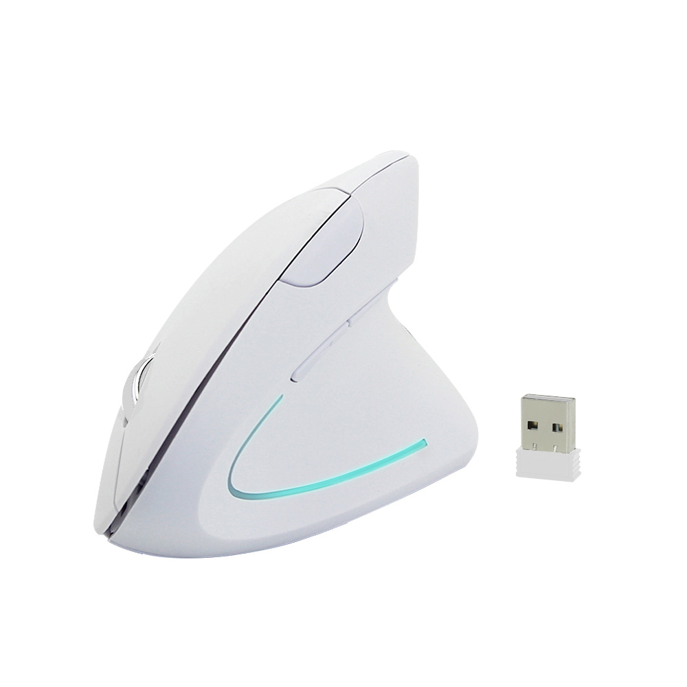 Portable 2.4G Wireless Vertical Ergonomic Optical Mouse Adjustable ...