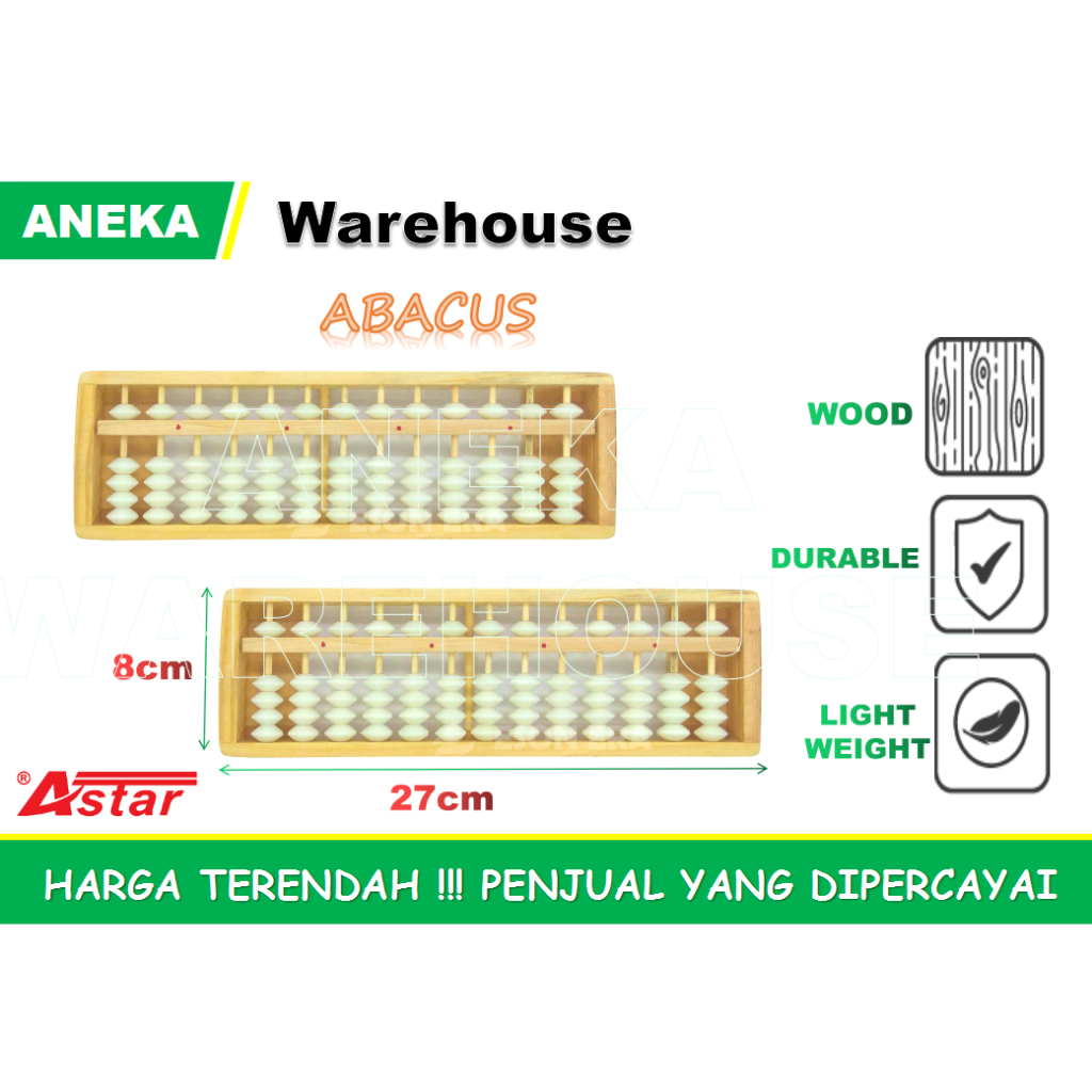 ASTAR Wood Abacus / Mathematic Wooden Abacus | Shopee Malaysia