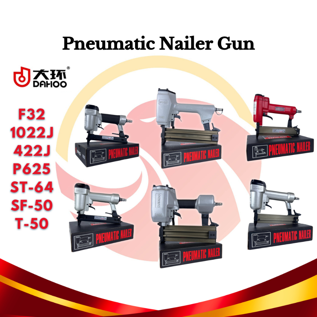 DAHOO Pneumatic Air Nailer Gun Concrete Nail Gun F32/1022J/422J/P625/ST64/SF50/T50 | Shopee Malaysia