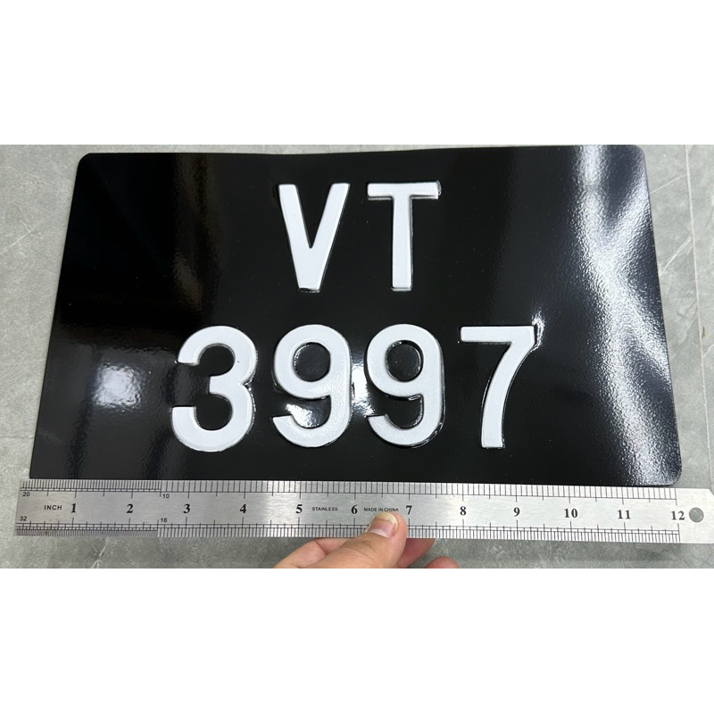 NUMBER PLATE REBATE TULISAN PUTIH/BESI PAPAN PLATE/车牌 铁板车牌 摩多/私家车/囖哩/门牌 ...