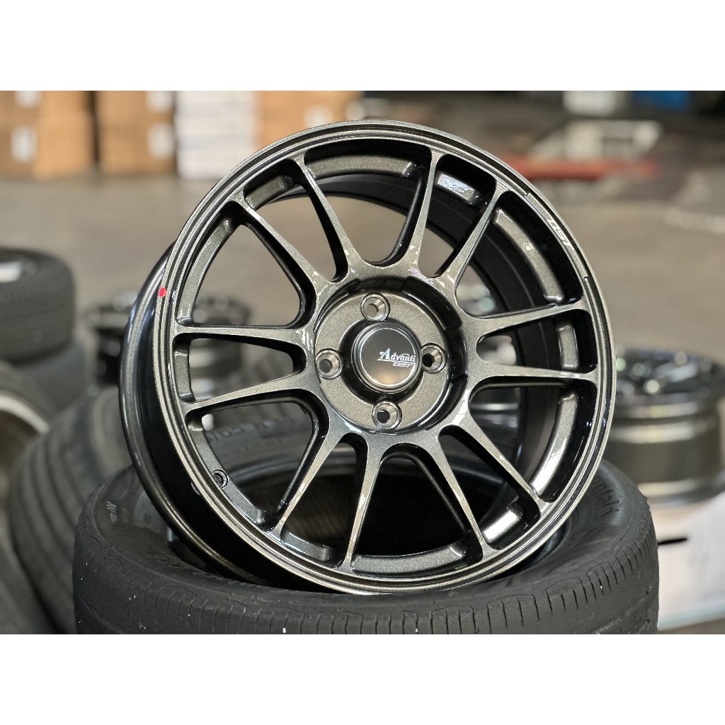 New 16x7J Advanti Ameros Flow Formed Rim (set of 4) Gun Metal 4x100 for Vios City Almera Yaris ...