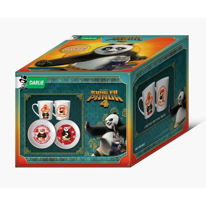 Darlie KungFu Panda Mug & Plate Set/ Quby Mug Set | Shopee Malaysia