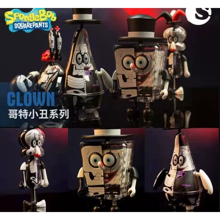 海绵宝宝哥特式异色版盲盒模型 SpongeBob SquarePants Gothic Color Version Blind Box ...