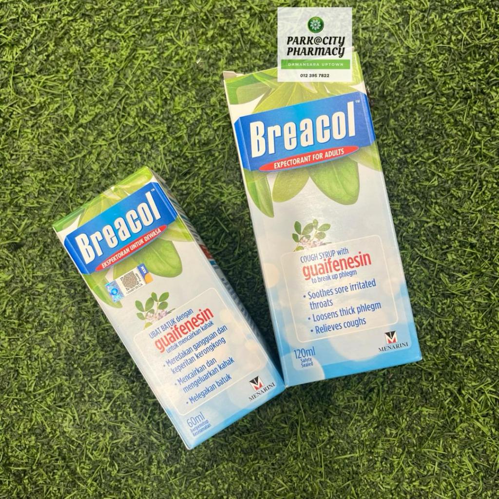 Breacol Expectorant Syrup Adults 120ml 20 0773 / 60ml 20 0766 | Shopee ...