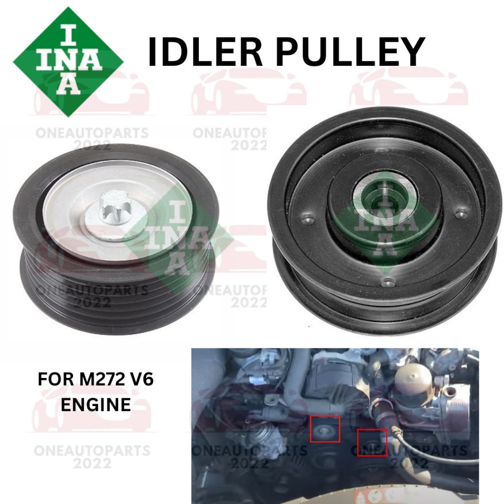 INA GERMANY IDLER PULLEY MERCEDES BENZ M272 V6 ENGINE W211 W212 C207 ...
