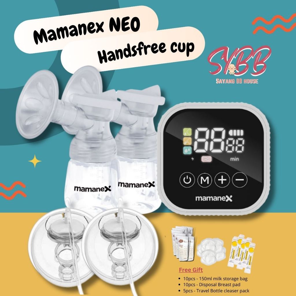 Mamanex Neo Rechargeable Double Breast Pump / Hadnsfree cup | Handsfree ...