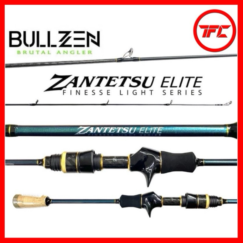 Bullzen Zantetsu Elite Baitcast & Spinning Rod BC Baitcasting Finesse ...