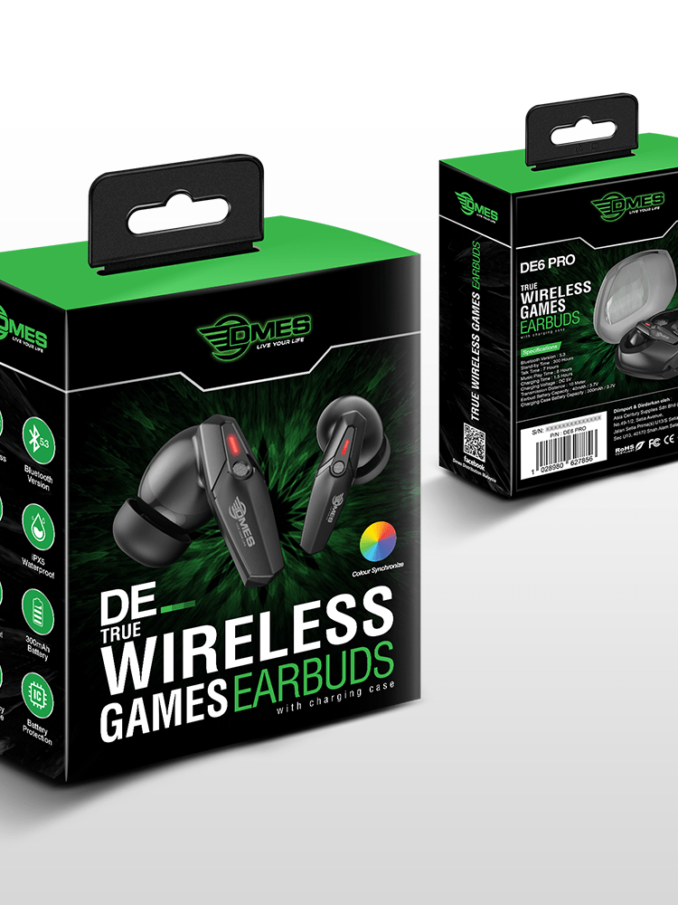 DMES DE6 PRO Earbuds Stereo Sport Gaming Bluetooth 5.3 TWS Earbuds with ...