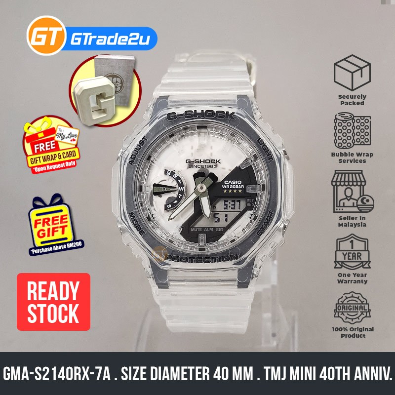 Original G Shock Mini Women Ladies GMA-S2140RX-7A Analog Digital TMJ ...