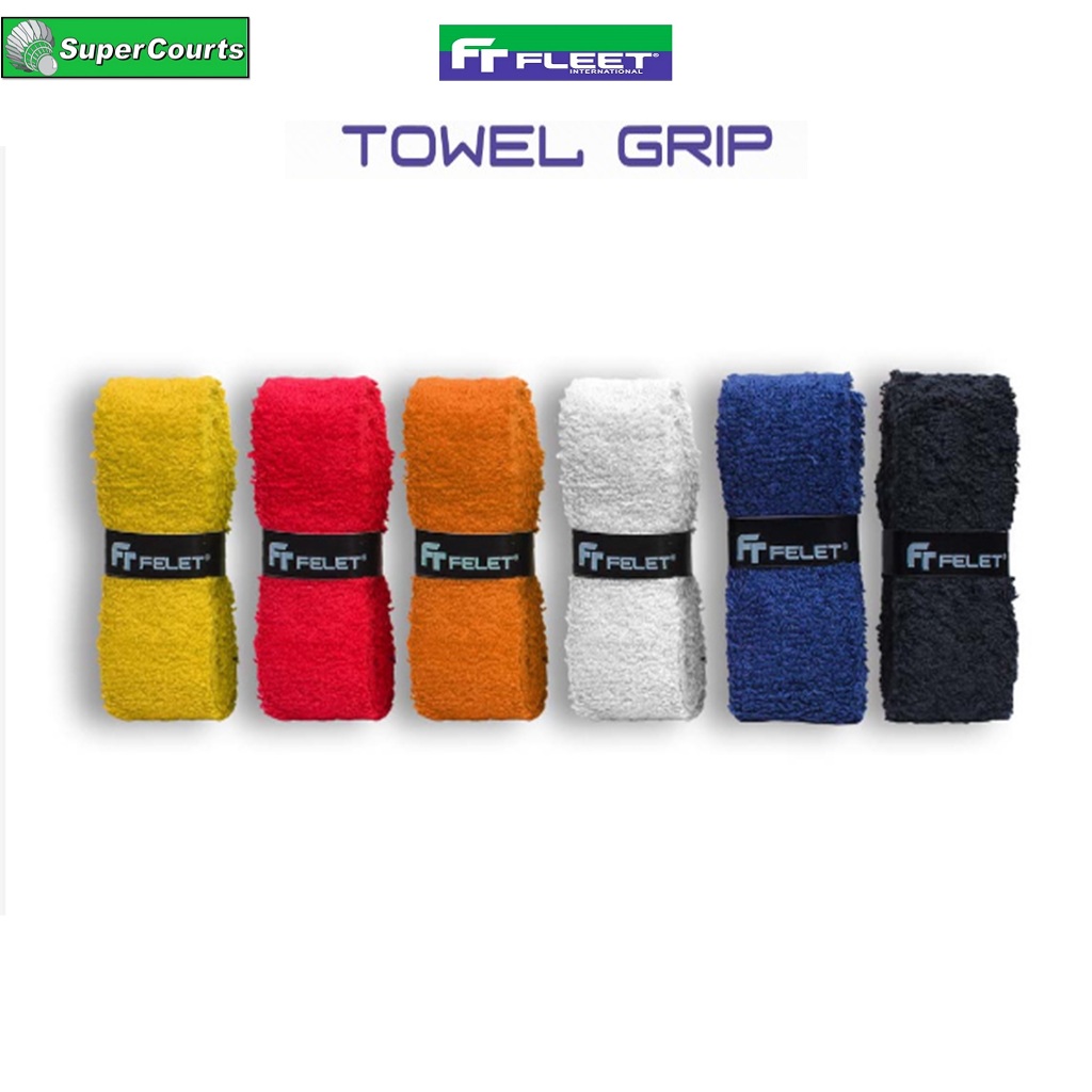 【ORIGINAL】Felet Fleet Badminton Cotton Towel Grip Tennis Grip Towelling ...