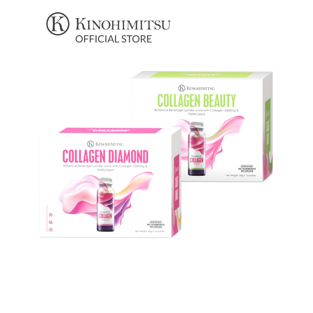 Kinohimitsu Collagen Diamond Pink (16s) [New Look] + Collagen Beauty ...