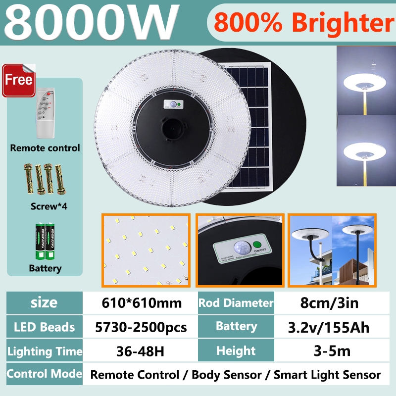 Lamp Pole ufoSolar street light pole 4M Heavy Duty Galvanized Steel Split Connect Mounting pole ...