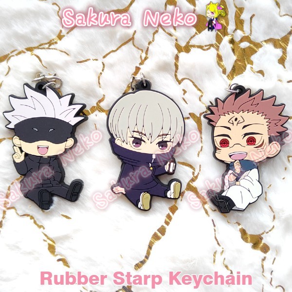 Ready Stocks Jujutsu Kaisen 咒术回战呪術廻戦 Anime Rubber Strap Keychain 动漫周边橡胶 ...