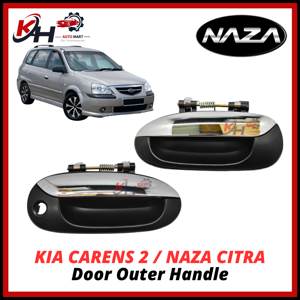 NAZA CITRA / KIA CARENS 2 CHROME Door Outer Handle Outside Exterior Pemegang Pintu Luar Kereta ...