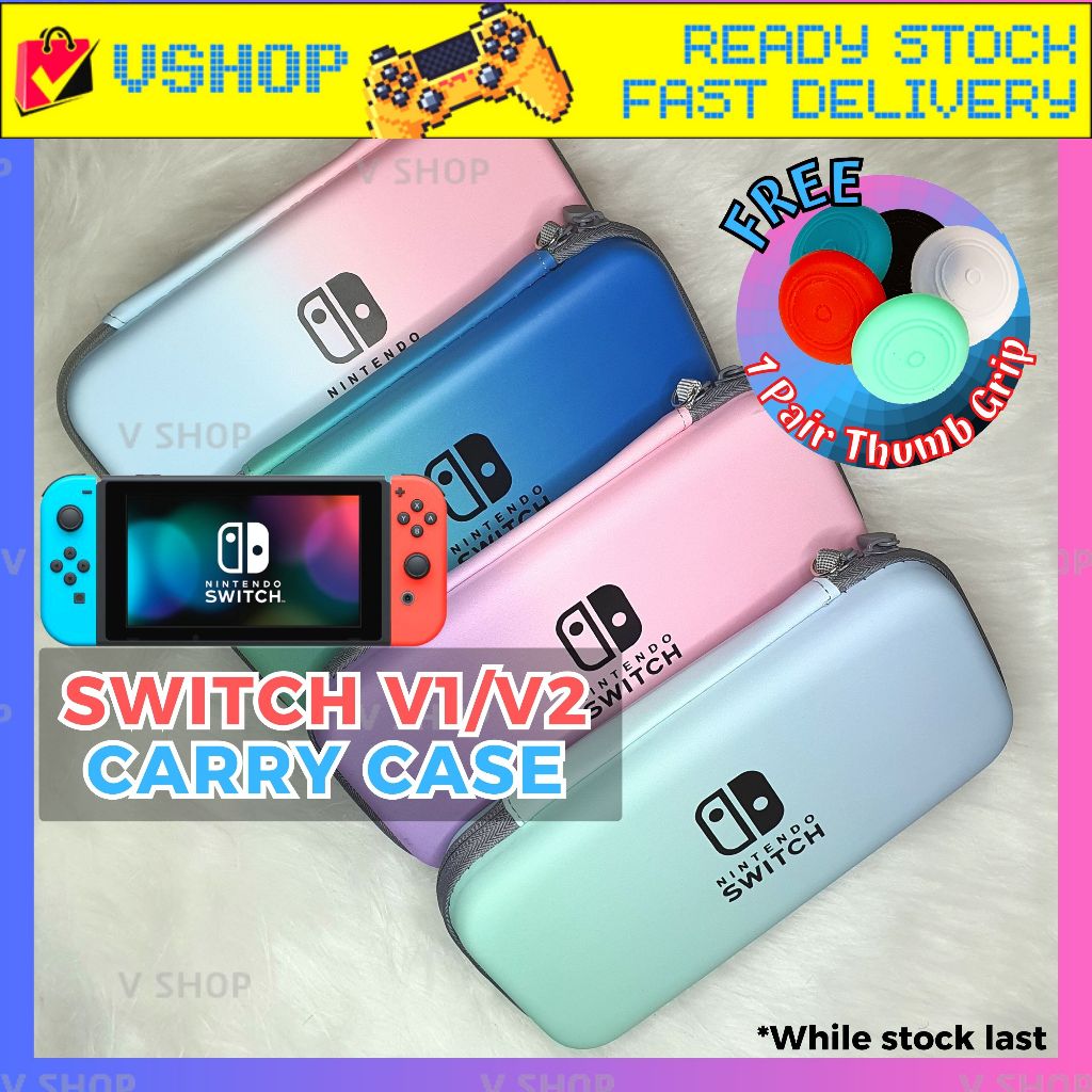 [READY STOCK][FREE THUMB GRIP] Nintendo Switch V1/V2 Carry Case Travel ...