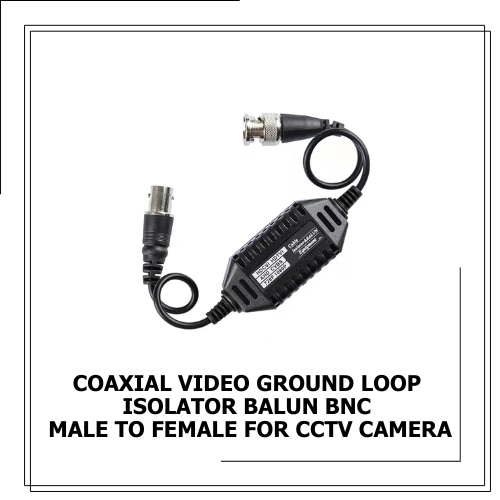 Coaxial Video Ground Loop Isolator Balun BNC Male to Female for CCTV ...