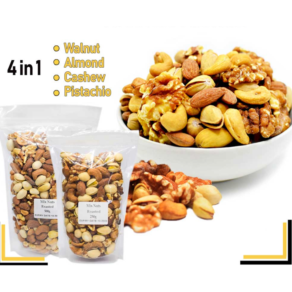 Mix Nuts Roasted Cashew | Almond | Pistachio | Walnut | Pistachio ...